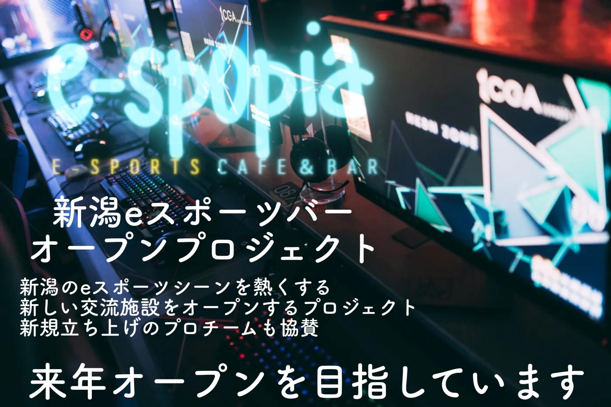 ABOUT US | 新潟eスポーツバープロジェクト e-spopia